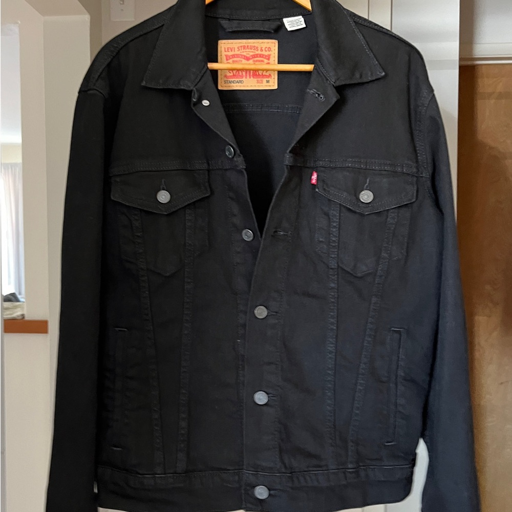 Levi’s Denim Black Trucker Jacket Mens M - Gem